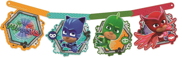 PJ Masks Cardboard Banner Features Catboy, Gekko and Owlette - WholesaleHub